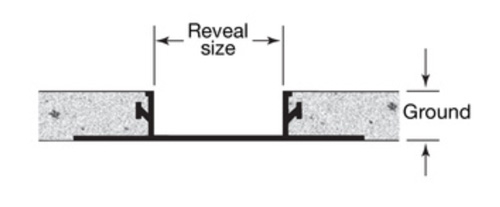 Stucco Reveal, Ultra-Trac 3/4 x 1/2 ground x 8 length