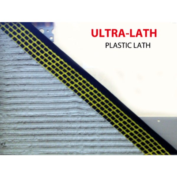 plastic lath, non-rusting lath, plastic stucco lath, stucco