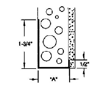 Starter Track, plastic casing bead, plastic J channel