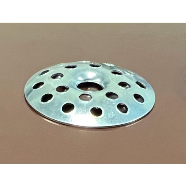 1" Plaster Repair Ceiling Buttons, 500/Box Zinc Plated